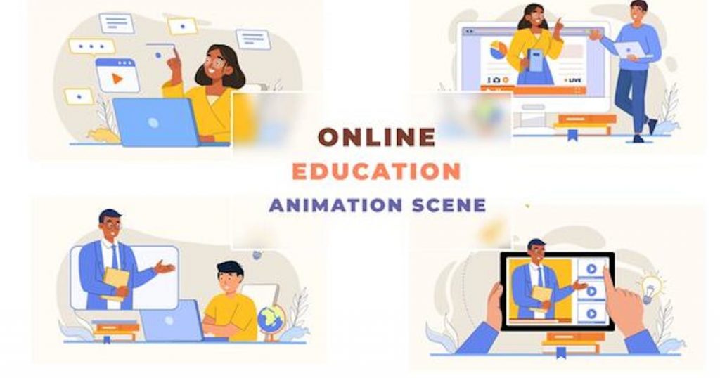 Online Education Animation Scene - VFX Bundle