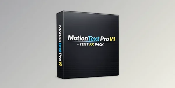 MotionText Pro V1 – Text FX Pack v2026 for Davinci - VFX Bundle